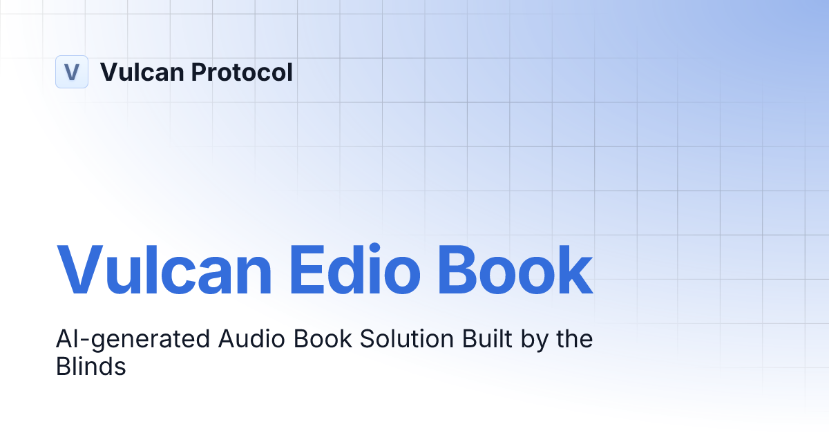 Vulcan Edio Book | Vulcan Protocol